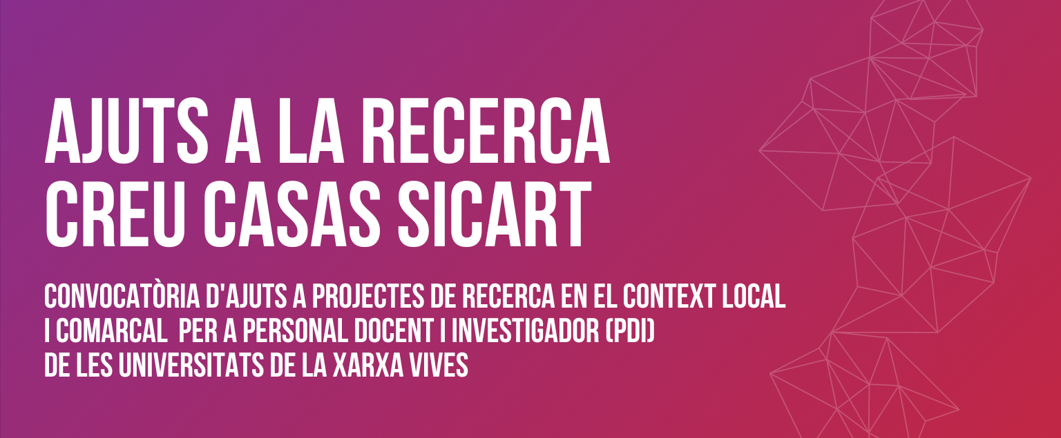Oberta la convocatòria als ajuts Creu Casas Sicart 2024 per projectes ...